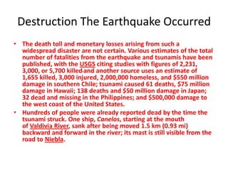 Geo summative 1960 valdivia earthquake | PPTX