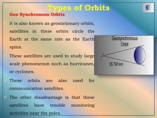 Geo synchronous and Sun synchronous Satellites | PPTX