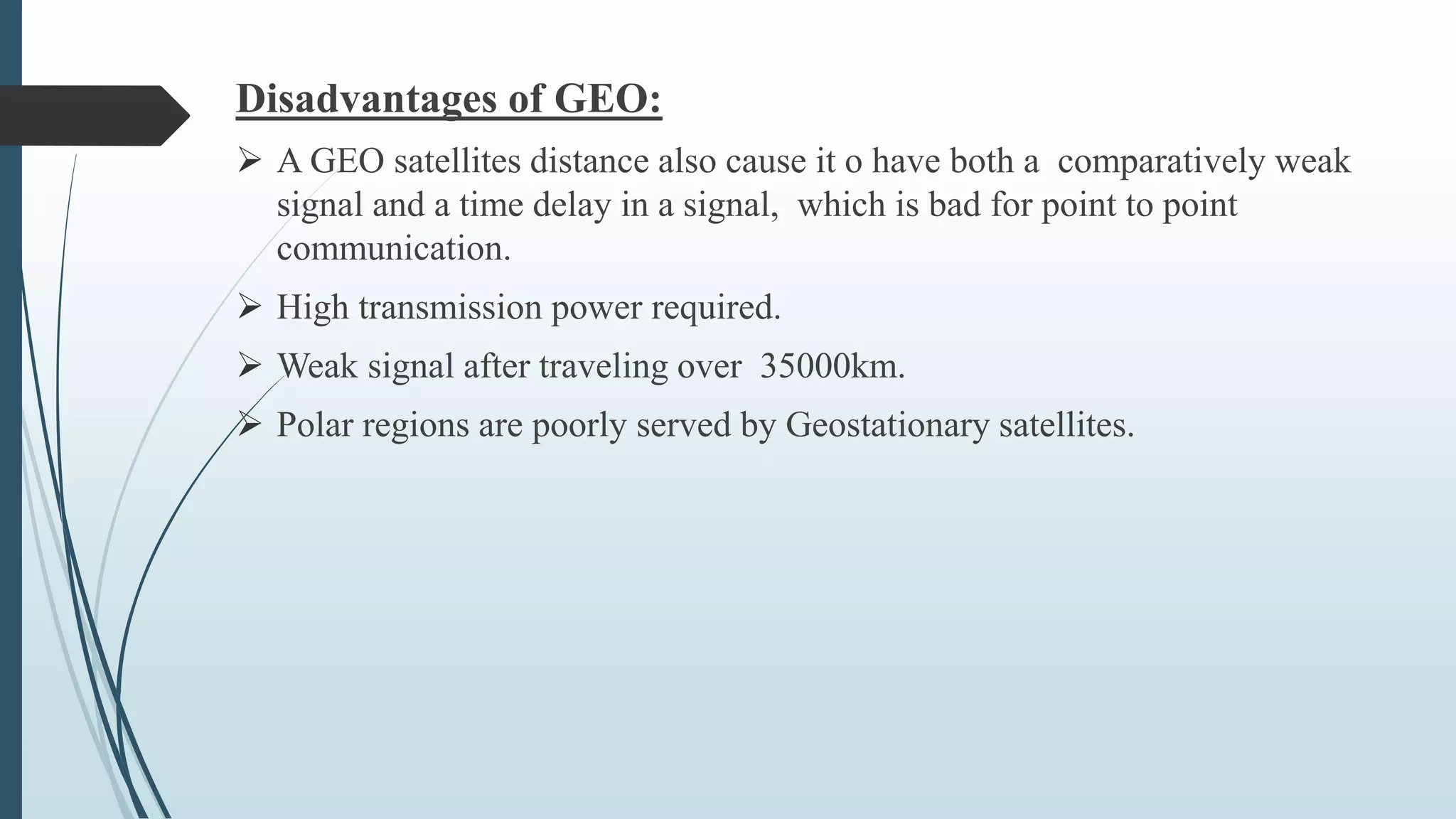 Geosynchronous earth orbit(geo) | PPT