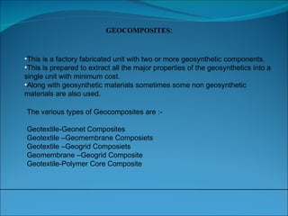 Geosynthetics | PPT