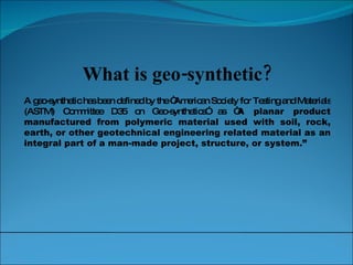 Geosynthetics | PPT