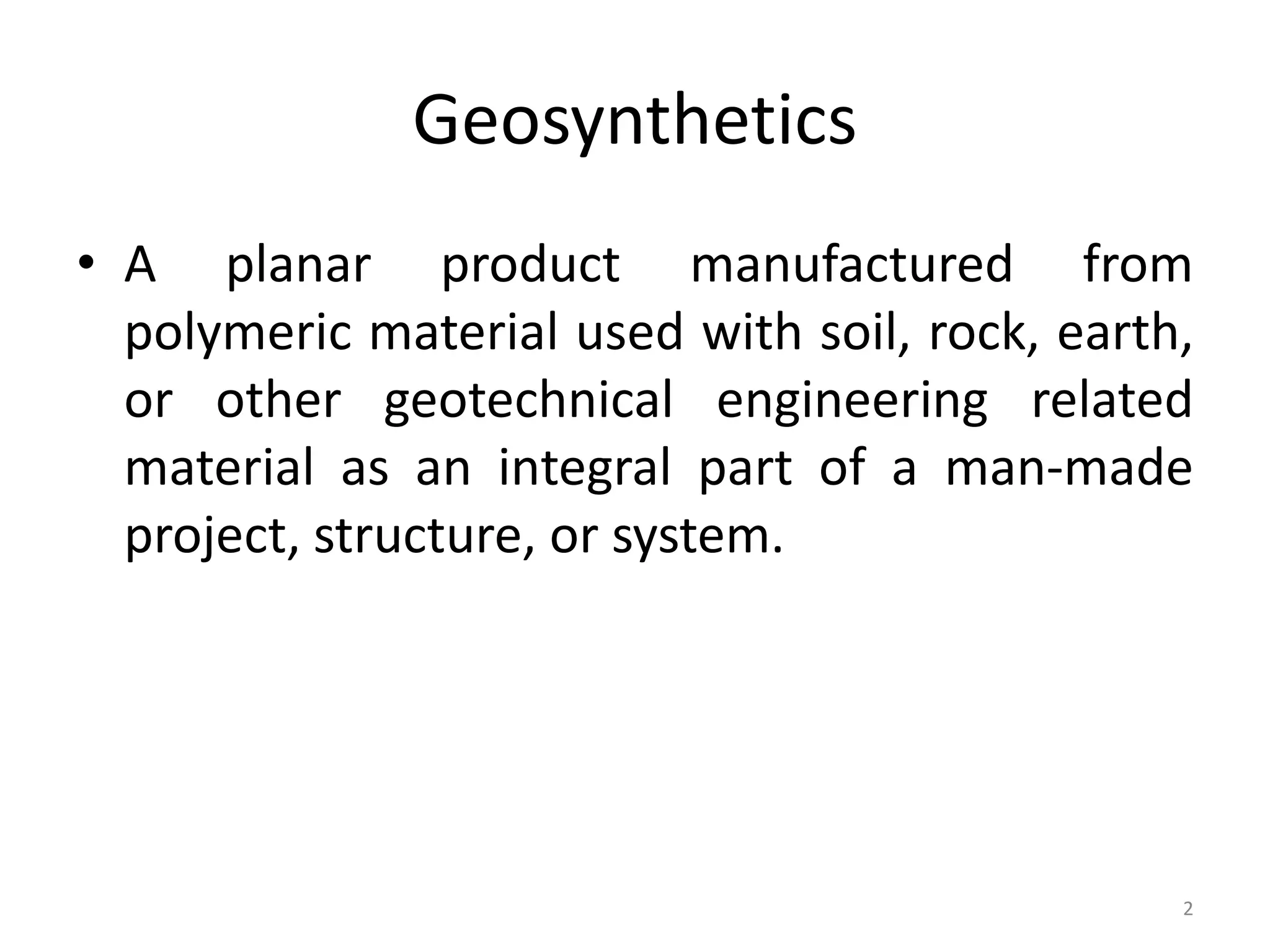 Geosynthetics | PPTX