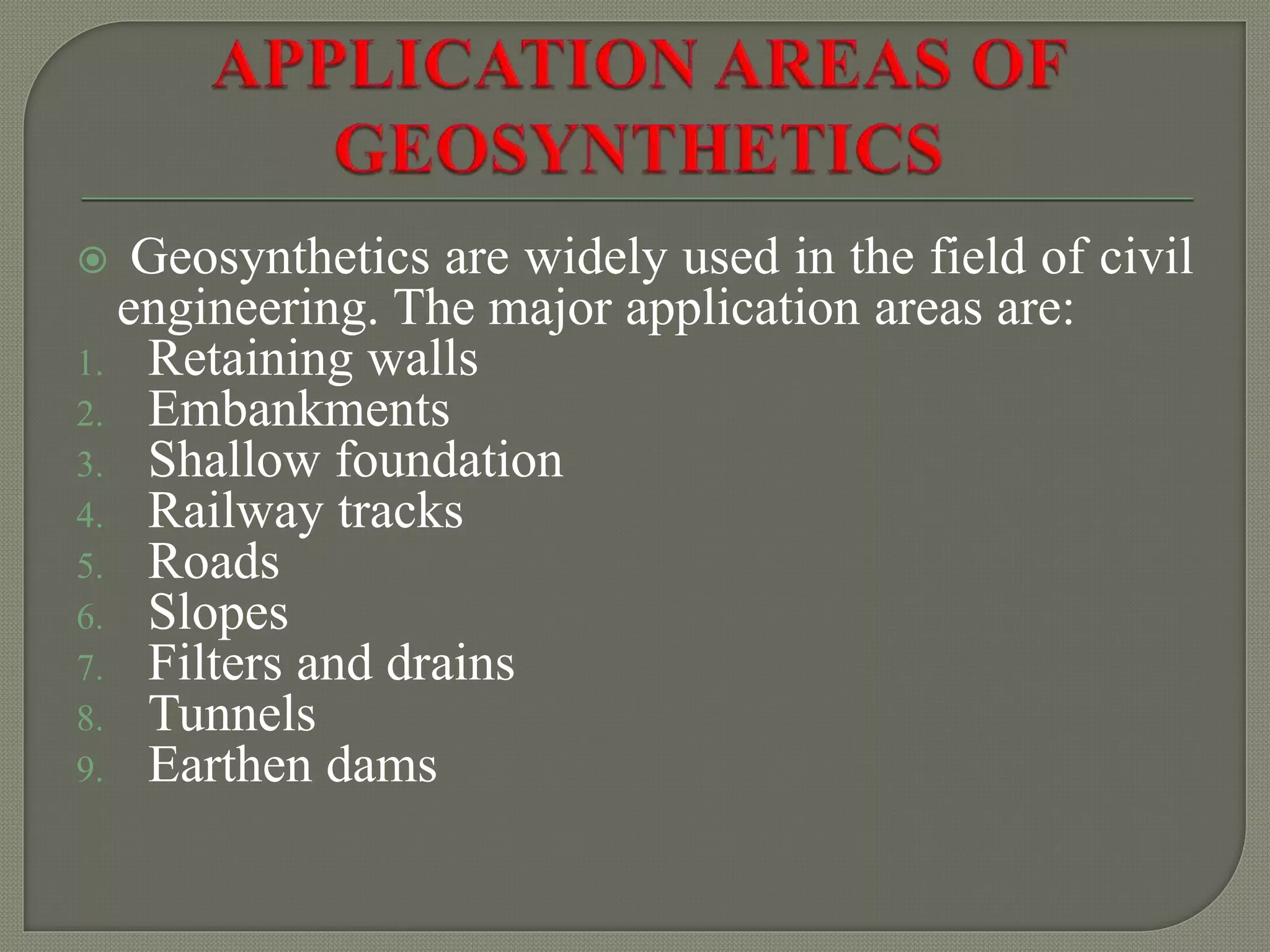 GEOSYNTHETICS for FOUNDATION ENGINEERING | PPTX
