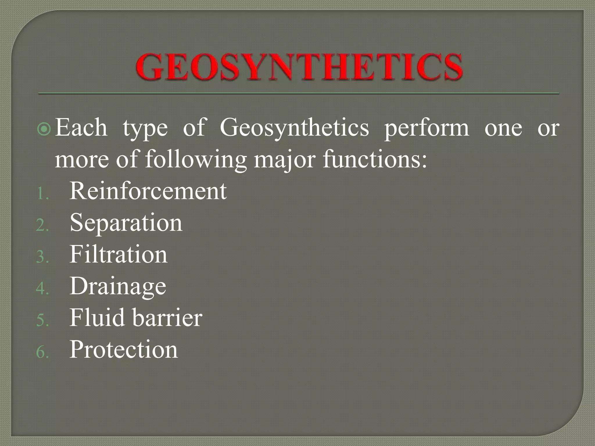 GEOSYNTHETICS for FOUNDATION ENGINEERING | PPTX