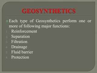 GEOSYNTHETICS for FOUNDATION ENGINEERING | PPT