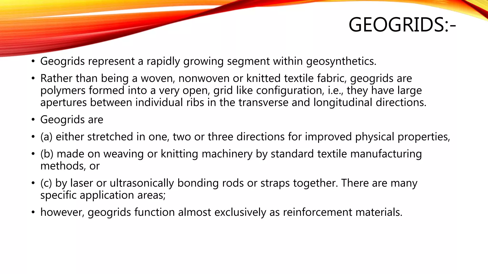 Geosynthetics and fibre textile | PPT