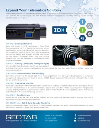 Geotab go7 brochure | PDF | Auto Navigation Systems | Auto Technology