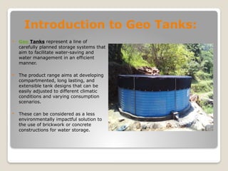 Geo Tanks Technology: Next-Generation Storage Innovation | PPTX