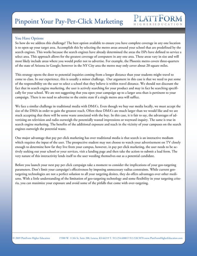 Geotargeting PPC Paper | PDF