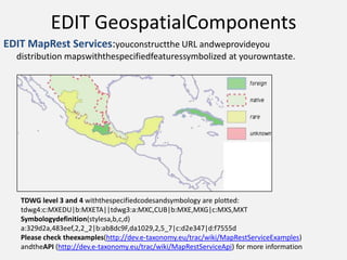 EDIT GeoTools presentation in TDWG 2009 (Montpellier) | PPT