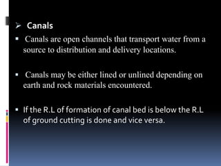 Geotech alignment of canal | PPT