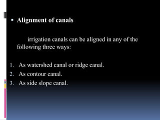 Geotech alignment of canal | PPT