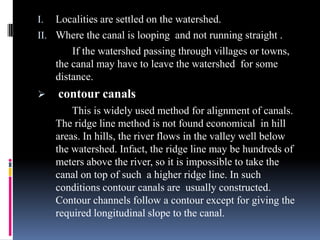 Geotech alignment of canal | PPTX