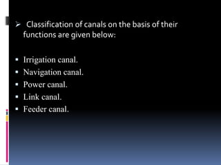 Geotech alignment of canal | PPT