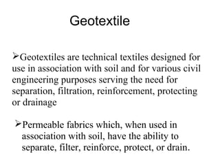 Geotextiles | PPT