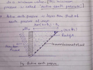 Earth pressure (Geotech 2nd unit complete) | PPTX