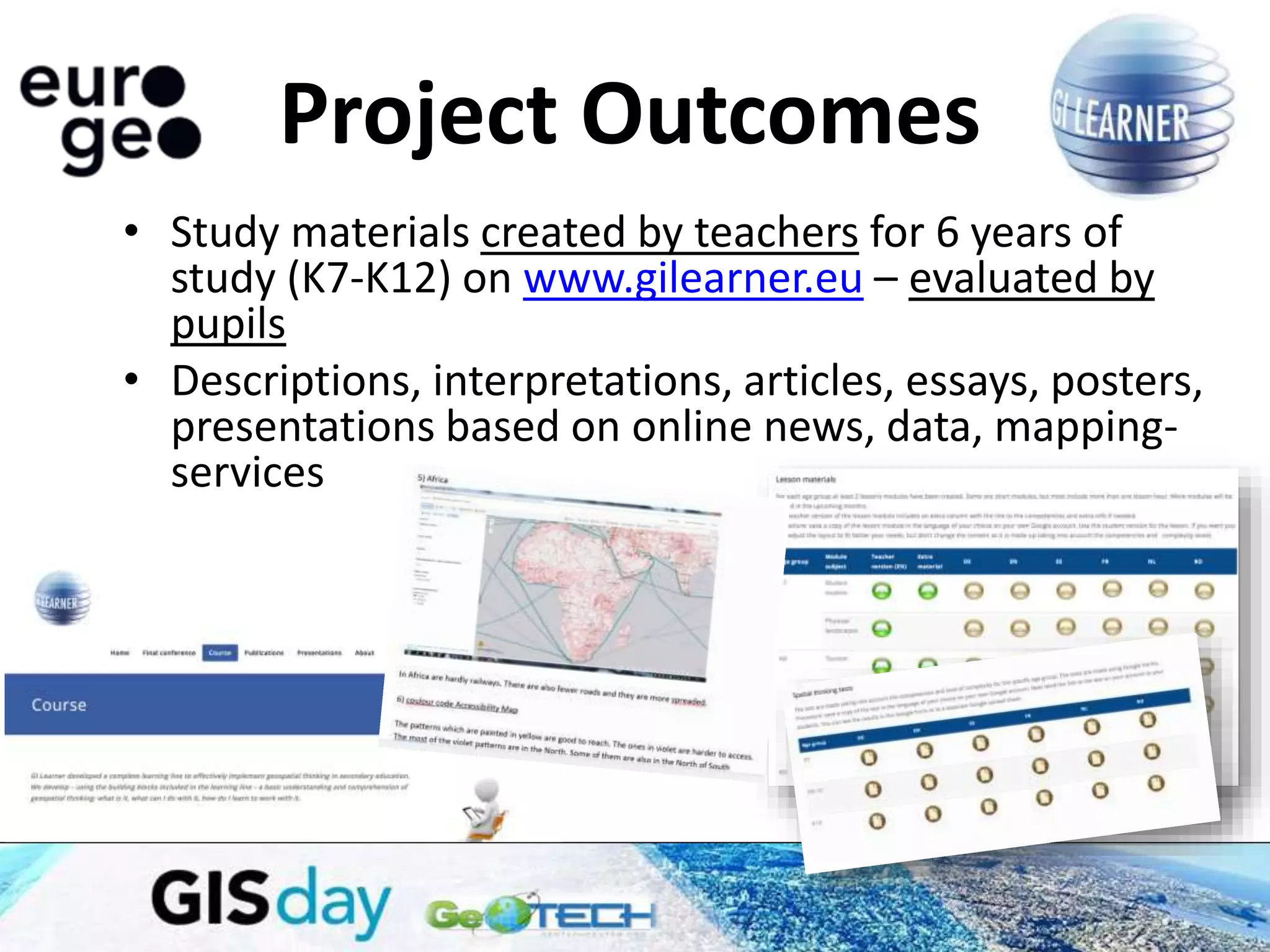 Integrating Geotechnologies in European Education | PPTX
