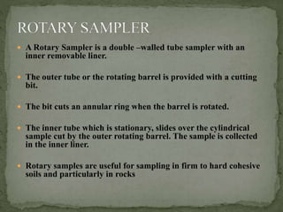 Types of samplers used in soil sampling | PPTX