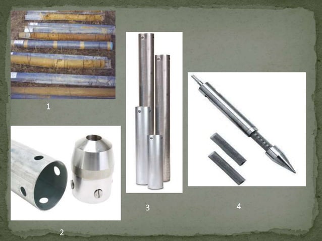 Types of samplers used in soil sampling | PPTX | Geology | Science
