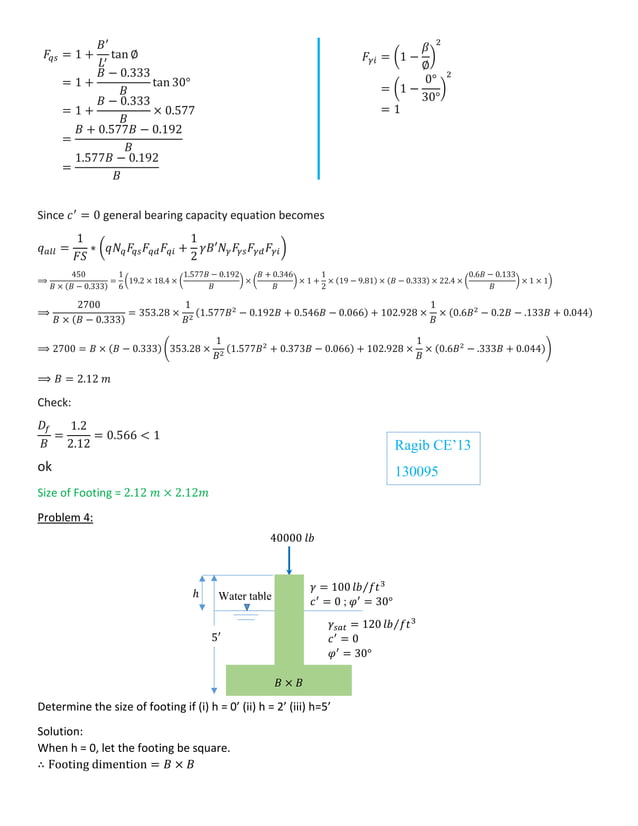 Geotech Notes -1 ( Important problem solve) | PDF