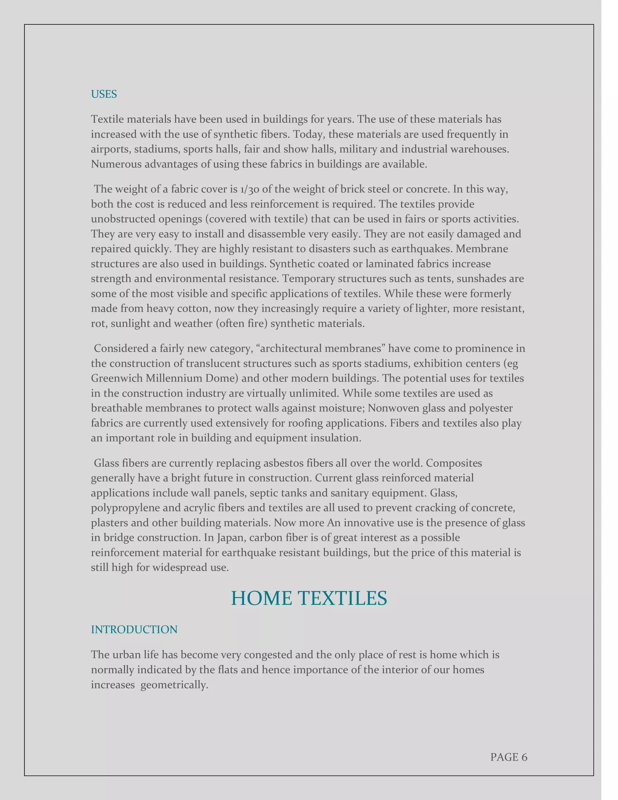 Geo tech ,home tech build tech textiles | PDF