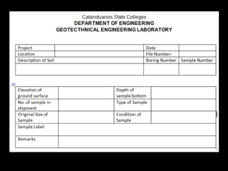 Geotech lab 1 | PPTX