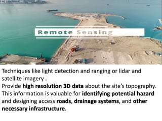 Site investigation important stages in site | PPTX