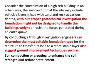 Site investigation important stages in site | PPT