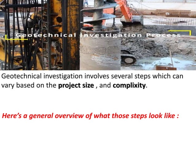 Site investigation important stages in site | PPT