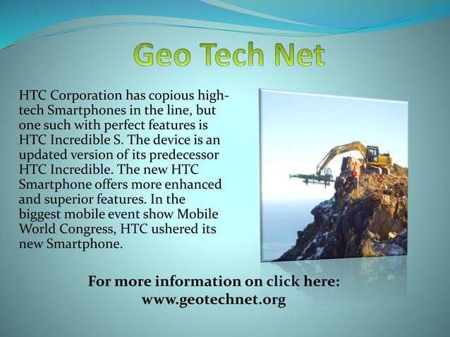Geo tech net | PPT