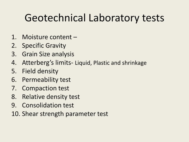 Geotechnical Engineering- Testing Aspects | PPTX | Geology | Science