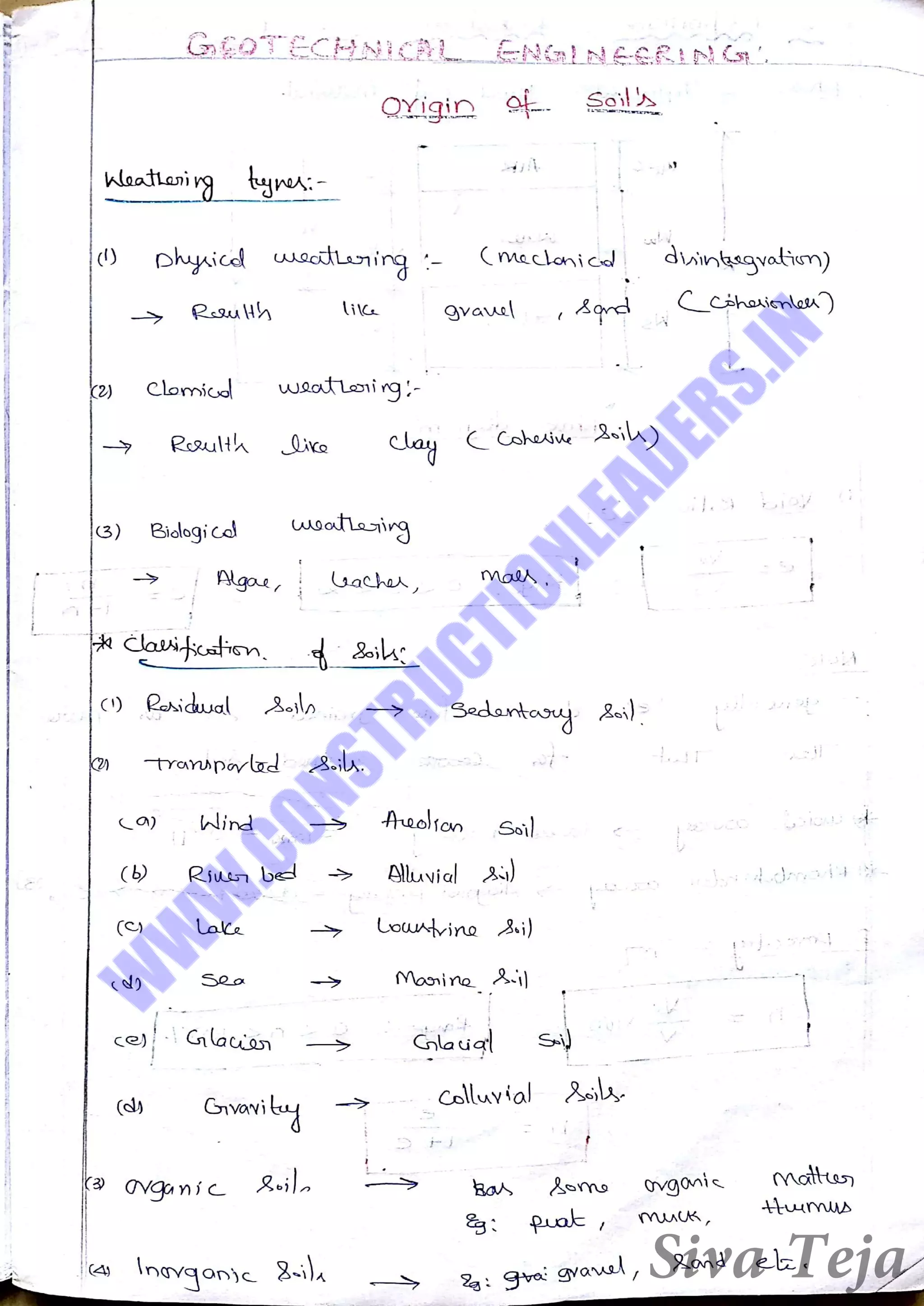 Geotechnical engineering gate short notes | PDF | Geology | Science