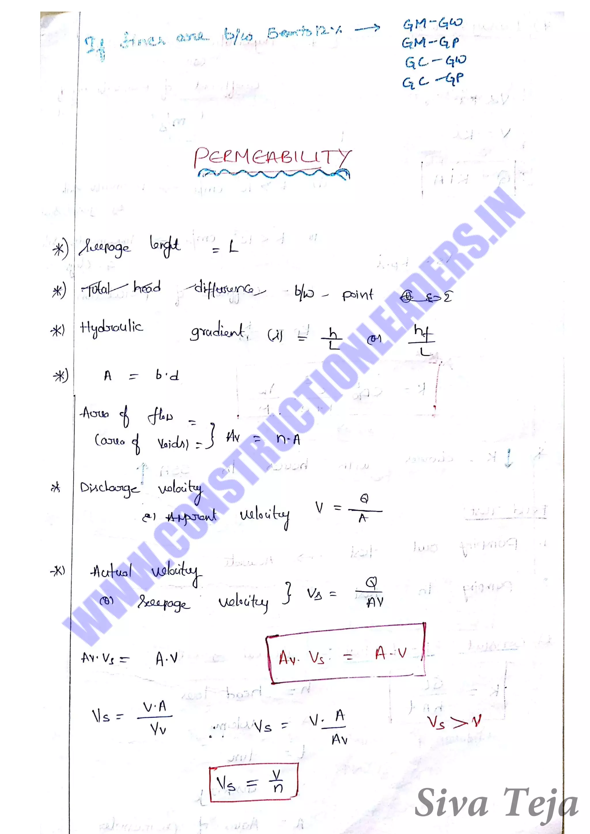 Geotechnical engineering gate short notes | PDF