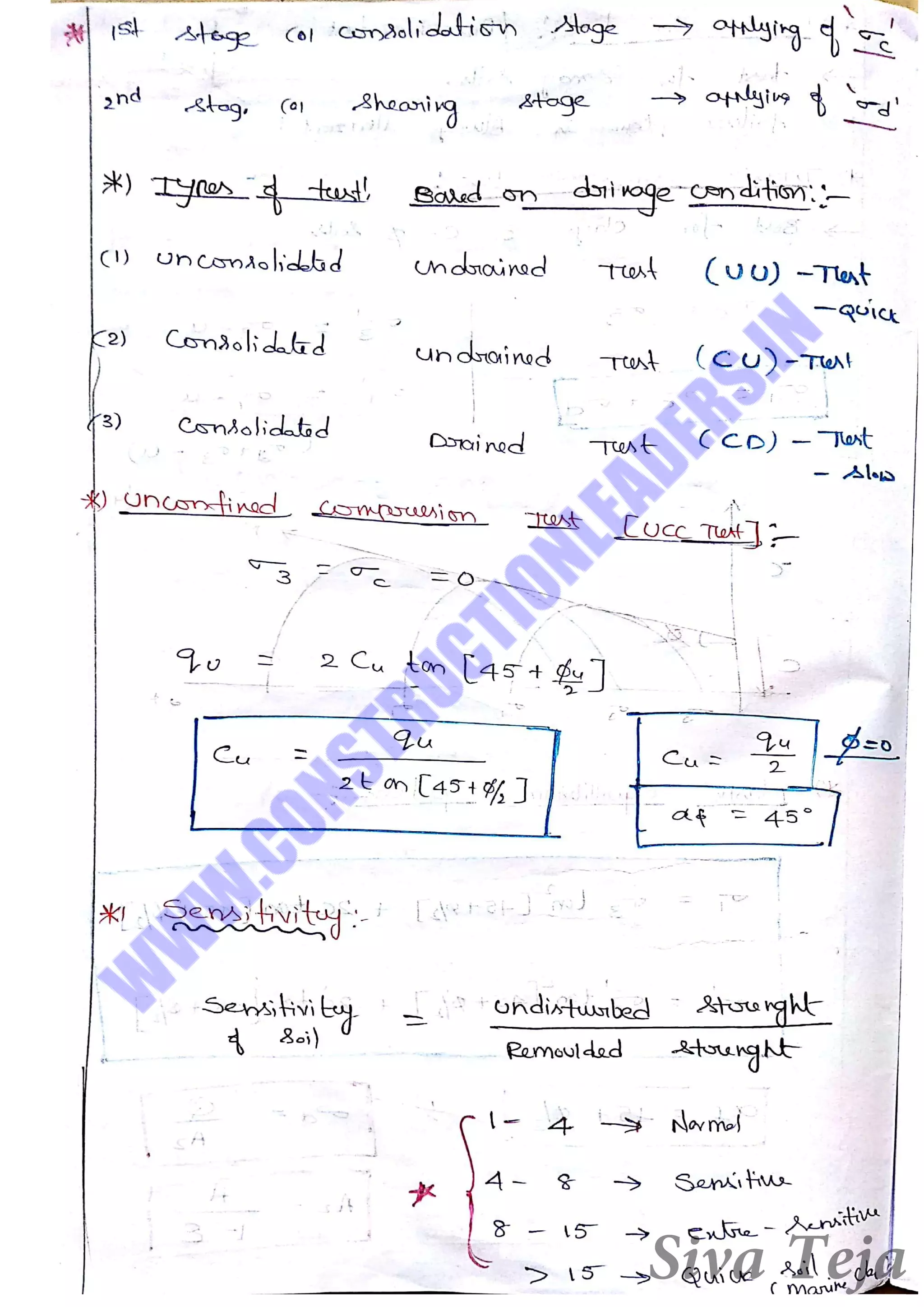 Geotechnical engineering gate short notes | PDF | Geology | Science