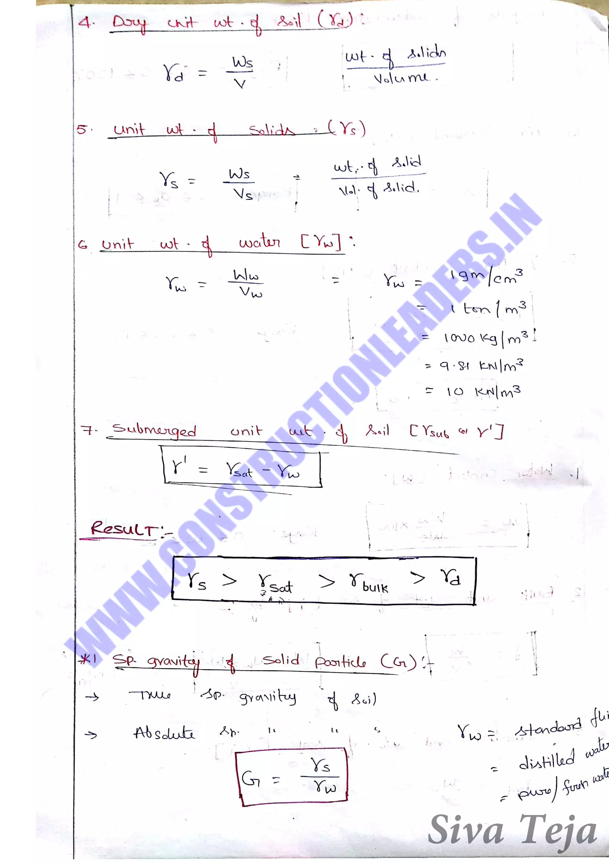 Geotechnical engineering gate short notes | PDF | Geology | Science