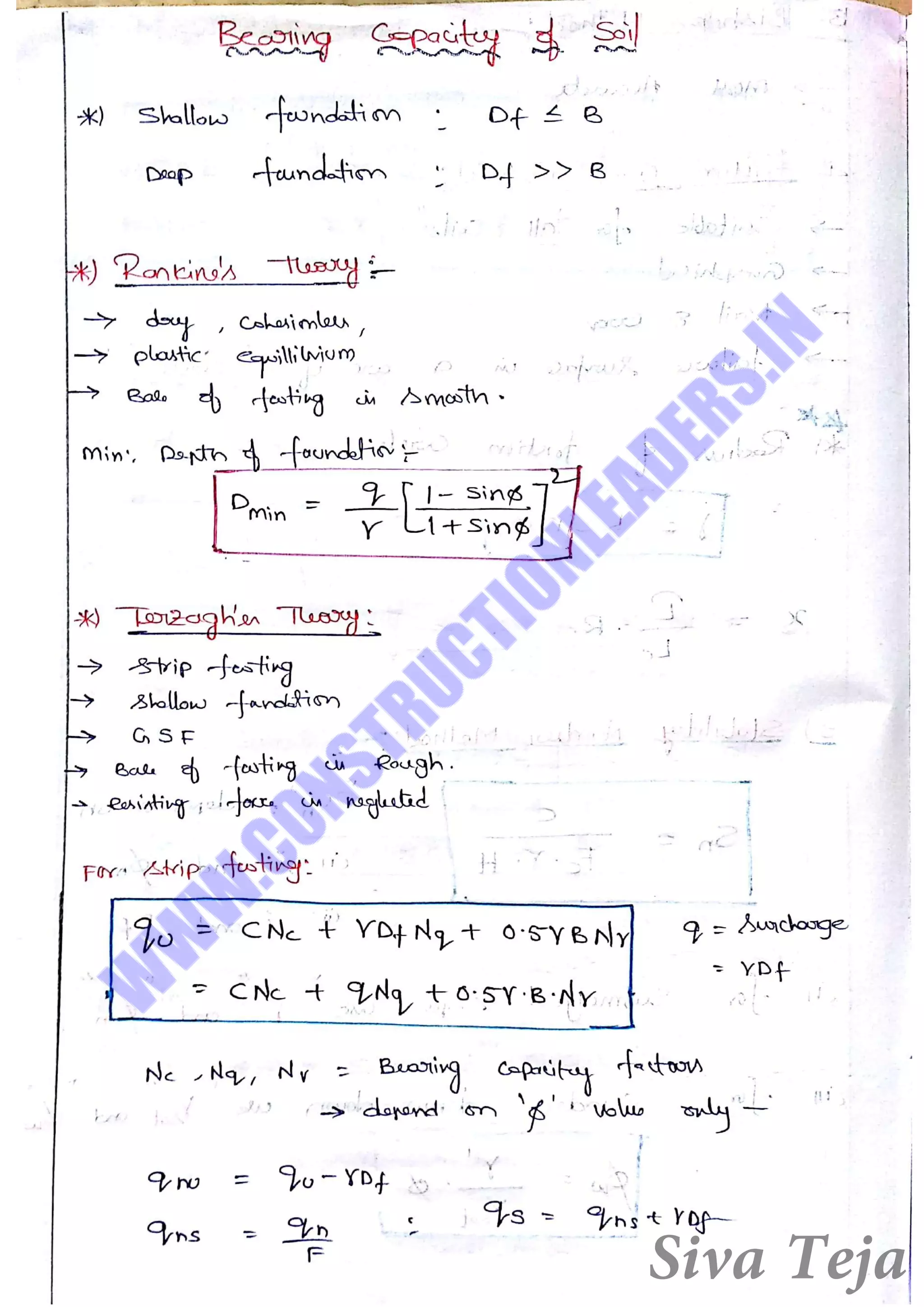 Geotechnical engineering gate short notes | PDF | Geology | Science