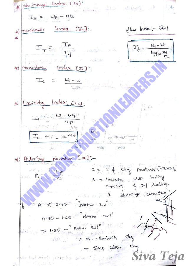Geotechnical engineering gate short notes | PDF | Geology | Science