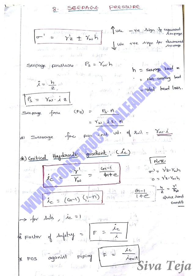 Geotechnical engineering gate short notes | PDF | Geology | Science