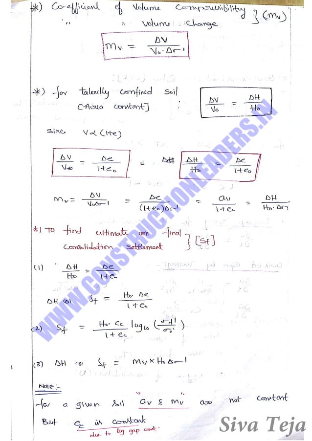 Geotechnical engineering gate short notes | PDF