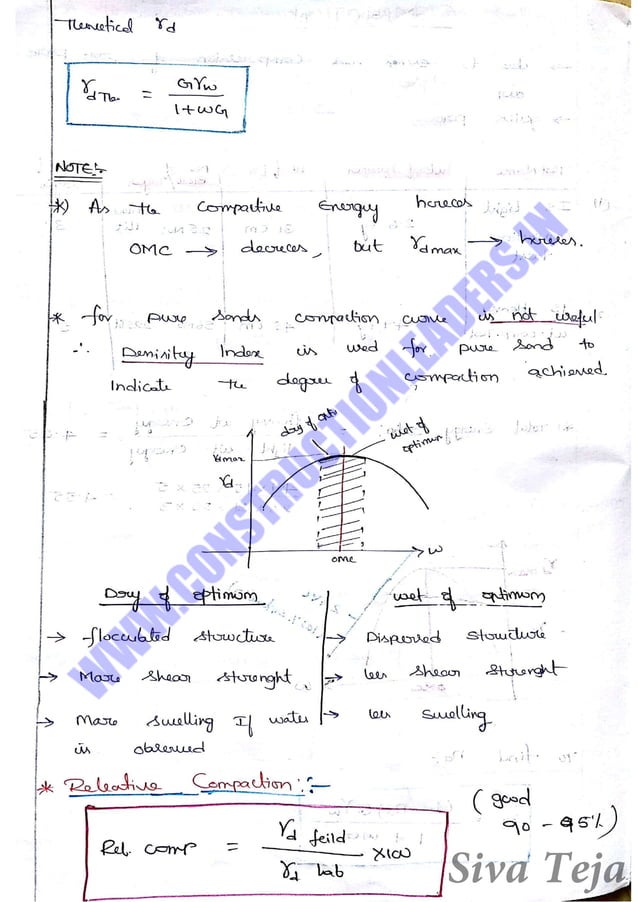 Geotechnical engineering gate short notes | PDF | Geology | Science