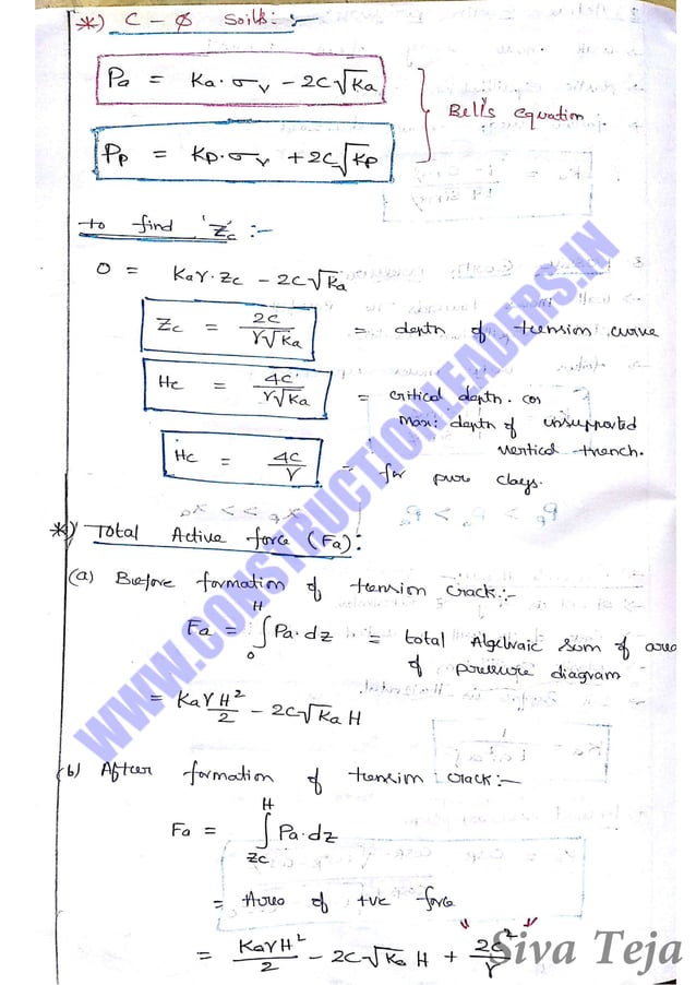 Geotechnical engineering gate short notes | PDF | Geology | Science