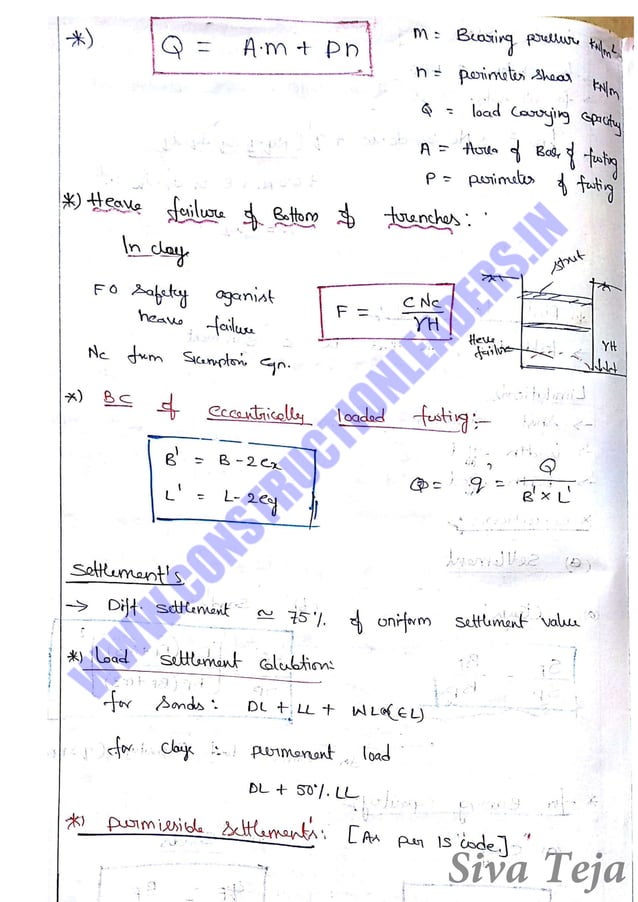 Geotechnical engineering gate short notes | PDF | Geology | Science