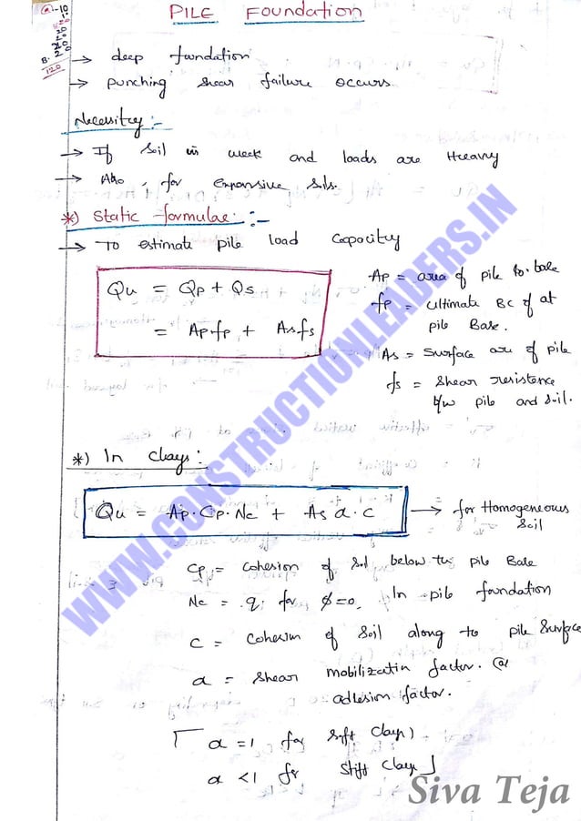 Geotechnical engineering gate short notes | PDF | Geology | Science