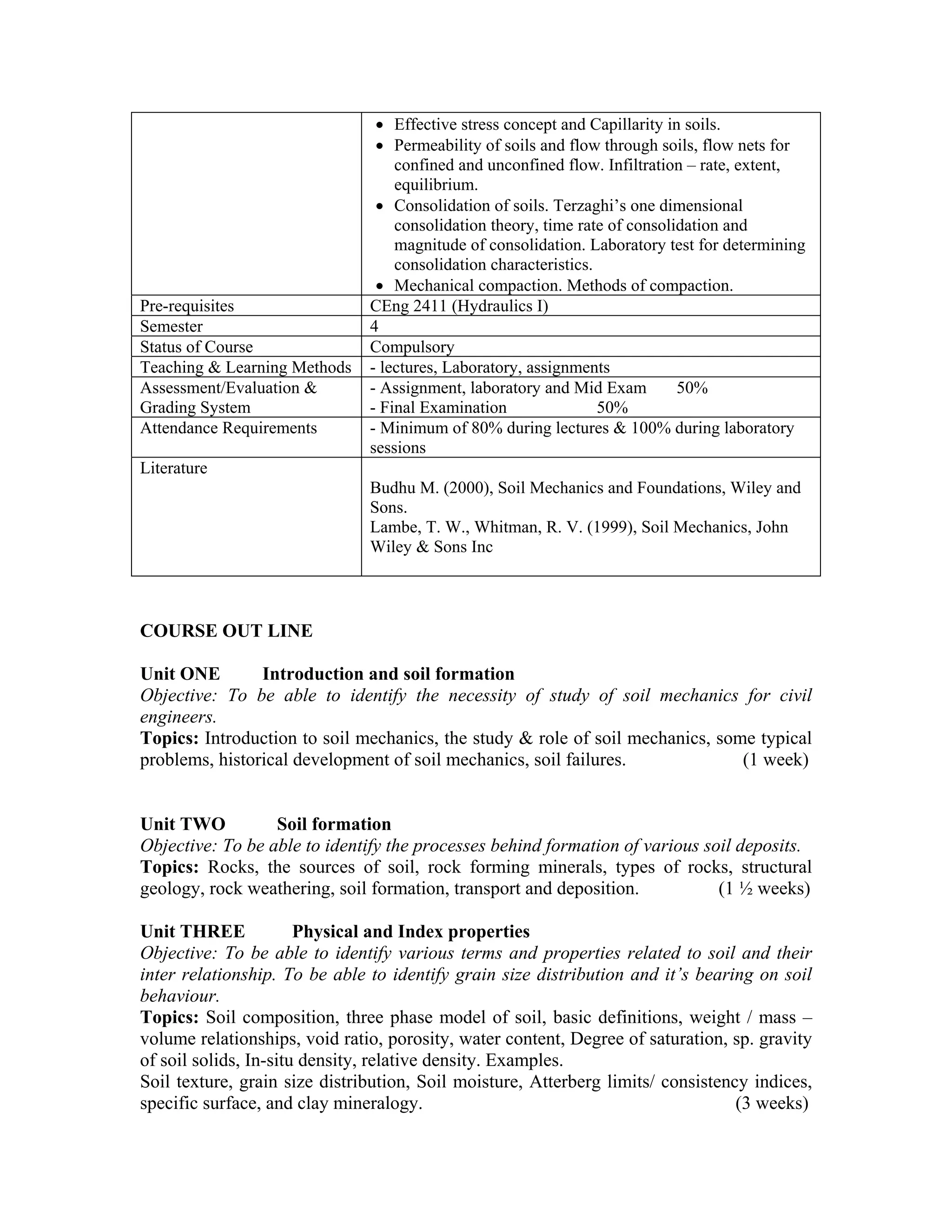 Geotechnical Engineering I Co | PDF