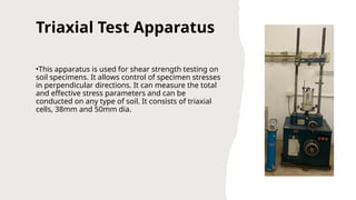 CEPT University | Geotechnical Engineering Laboratory | PPTX