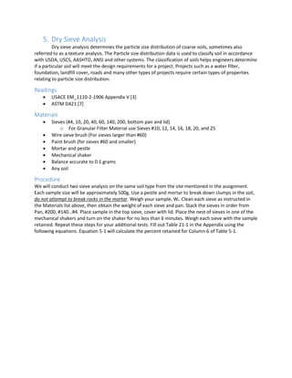 Geotechnical Engineering Laboratory Manual | PDF