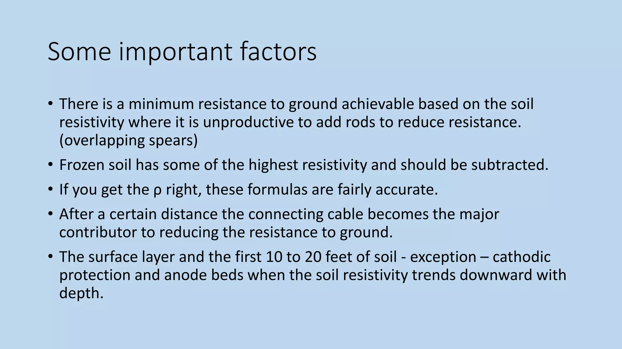 Geotechnical information and its application to ground resistance ...