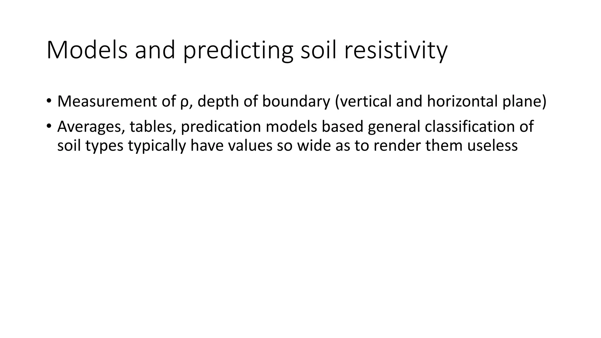 Geotechnical information and its application to ground resistance ...
