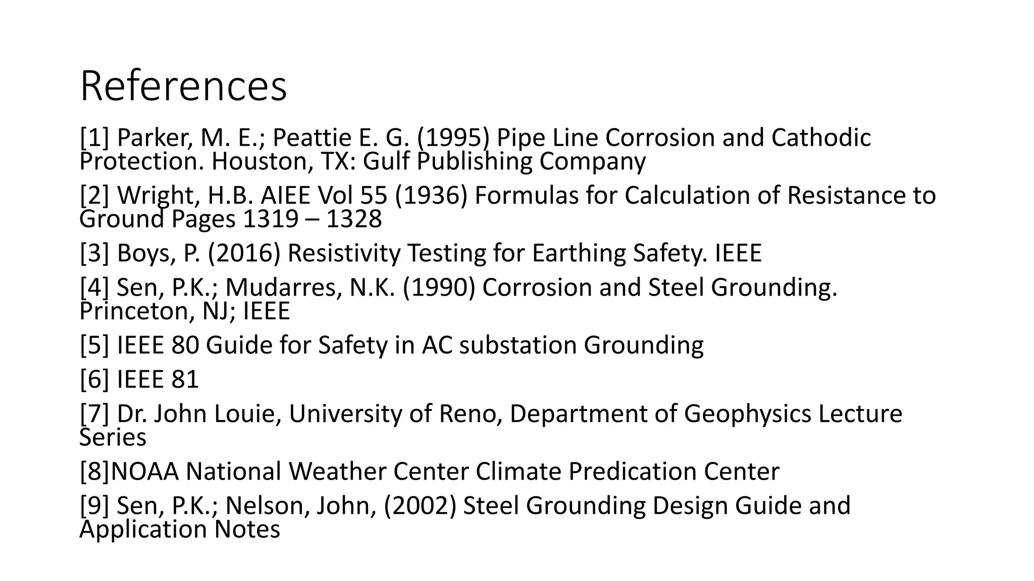 Geotechnical information and its application to ground resistance ...