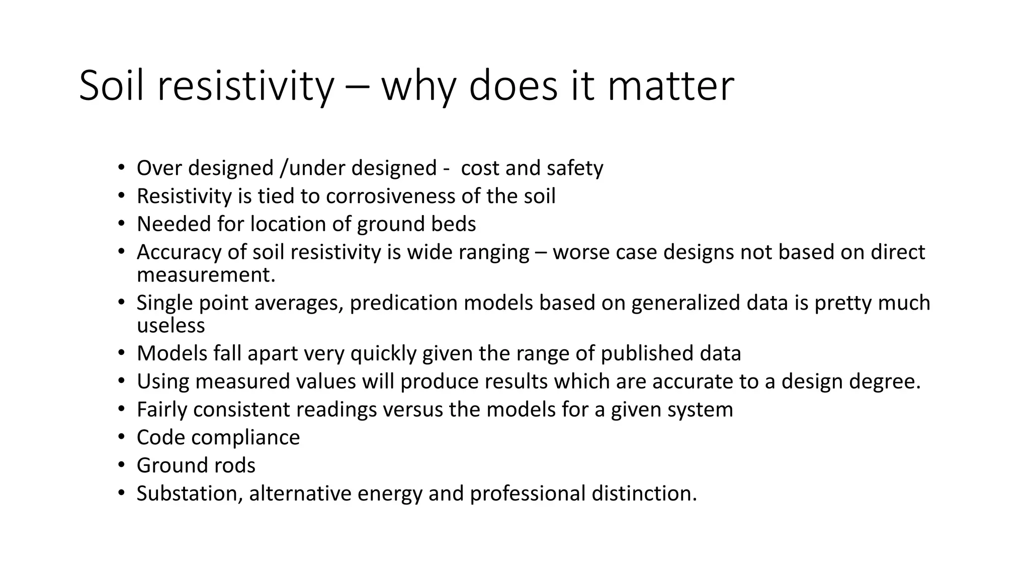 Geotechnical information and its application to ground resistance ...